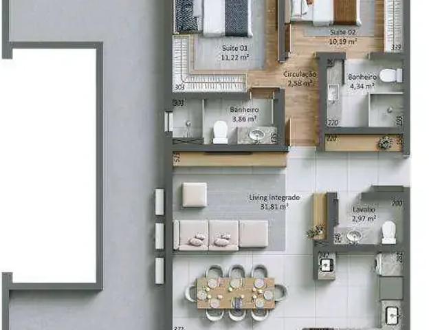 Cobertura para Venda em Florianópolis/SC João Paulo 2 Quartos