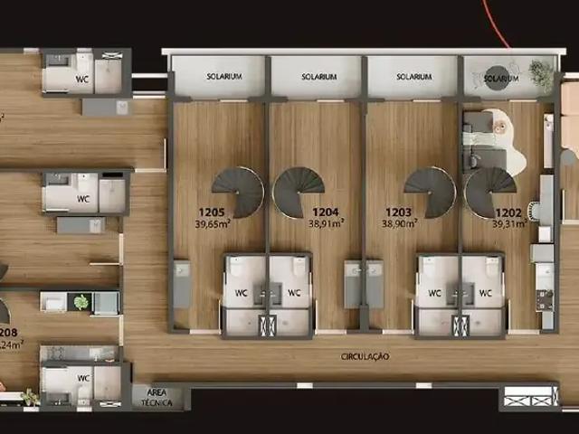 Cobertura para Venda em João Pessoa/PB Miramar 1 Quartos