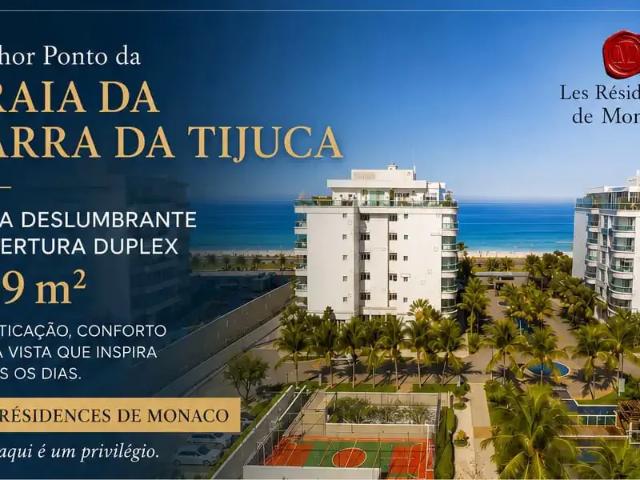 Cobertura para Venda em Rio de Janeiro/RJ Barra da Tijuca 3 Quartos