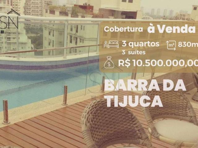 Cobertura para Venda em Rio de Janeiro/RJ Barra da Tijuca 3 Quartos