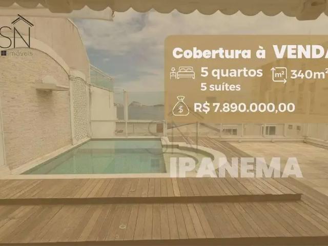Cobertura para Venda em Rio de Janeiro/RJ Ipanema 5 Quartos