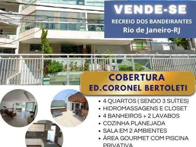 Cobertura para Venda em Rio de Janeiro/RJ Recreio dos Bandeirantes 4 Quartos