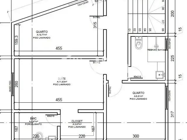 Cobertura para Venda em São José dos Pinhais/PR Centro 3 Quartos
