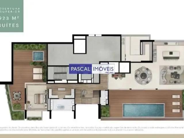 Cobertura para Venda em São Paulo/SP Vila Nova Conceição 5 Quartos