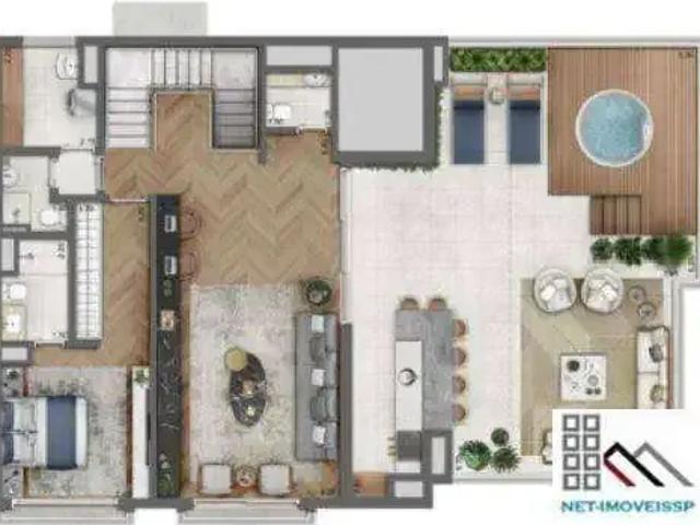 Cobertura para Venda em São Paulo/SP Campo Belo 4 Quartos