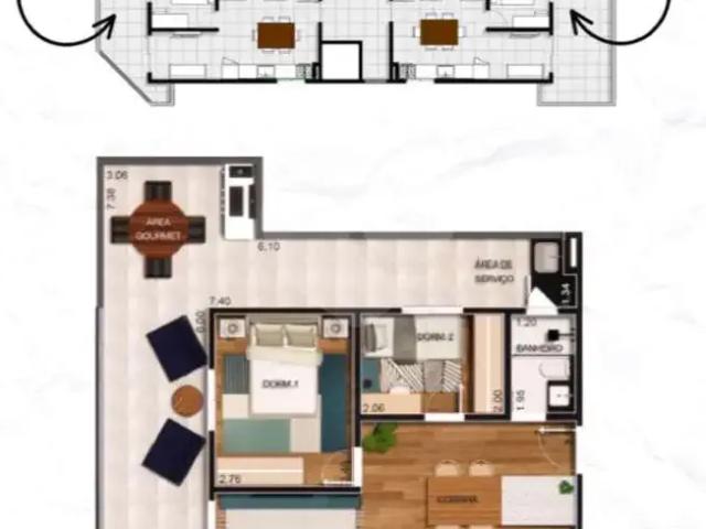 Cobertura para Venda em São Paulo/SP Parque Peruche 2 Quartos