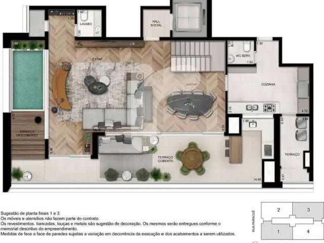 Cobertura para Venda em São Paulo/SP Perdizes 4 Quartos