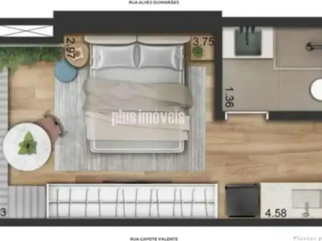 Cobertura para Venda em São Paulo/SP Pinheiros 1 Quartos