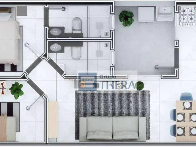 Cobertura para Venda em Santo André/SP Paraíso 2 Quartos