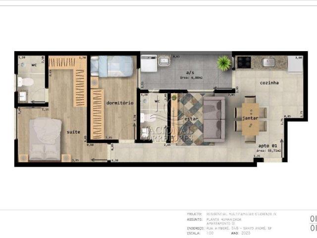 Cobertura para Venda em Santo André/SP Vila Curuçá 2 Quartos