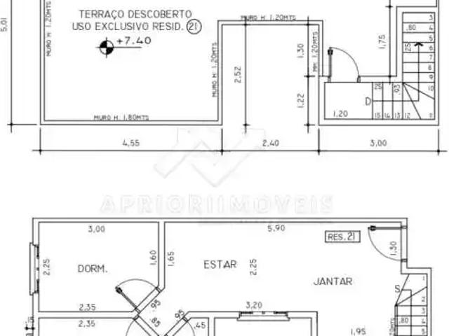 Cobertura para Venda em Santo André/SP Vila Eldízia 2 Quartos