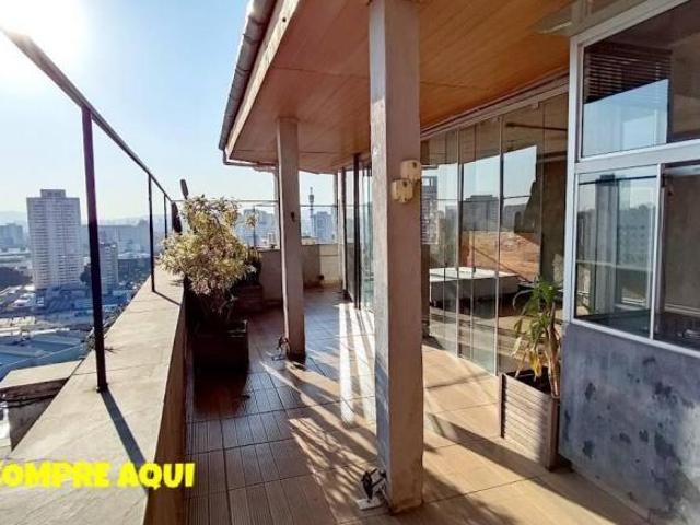 Cobertura para venda possui 127 metros quadrados com 1 quarto
