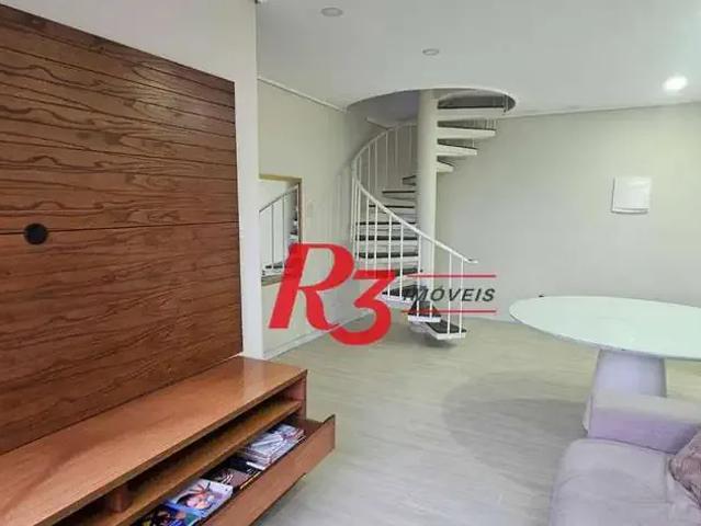 Cobertura para Locação em Santos/SP Aparecida 2 Quartos