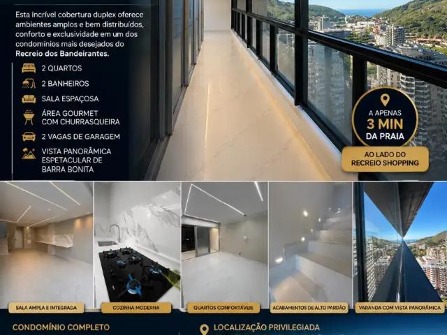 Cobertura para Locação em Rio de Janeiro/RJ Recreio dos Bandeirantes 2 Quartos