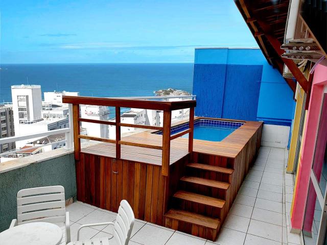 Cobertura Penthouse c/ Piscina, Churrasqueira, Vista Mar, Pitangueiras