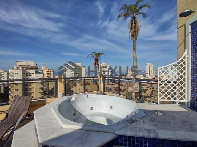 Cobertura penthouse com varanda vista mar e lazer na região do Aquário na Praia