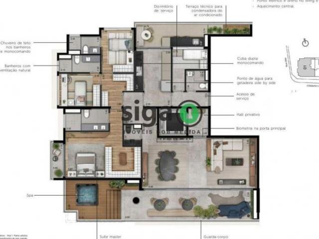 Cobertura Penthouse para venda na Vila Nova Conceição 03 suítes, São Paulo SP