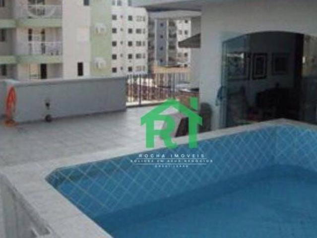 Cobertura Penthouse vista mar, 4 Dormitórios, 2 suítes 4 vagas, Lazer, Tombo Guarujá/SP