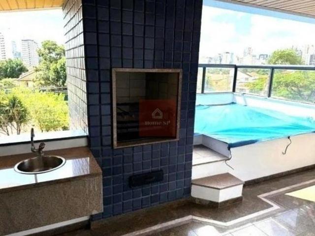 Cobertura Phenthouse com churrasqueira e piscina a venda no Brooklin Novo