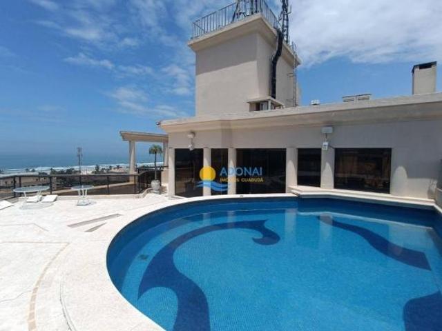 Cobertura próximo à praia com varanda gourmet — Enseada — Guarujá