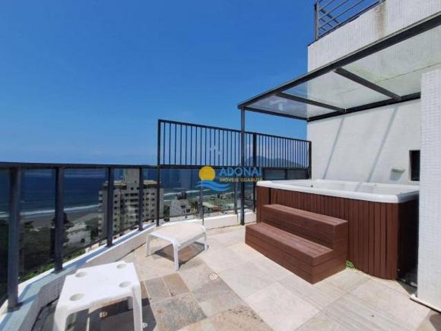 Cobertura próximo à praia com vista — Tombo — Guarujá