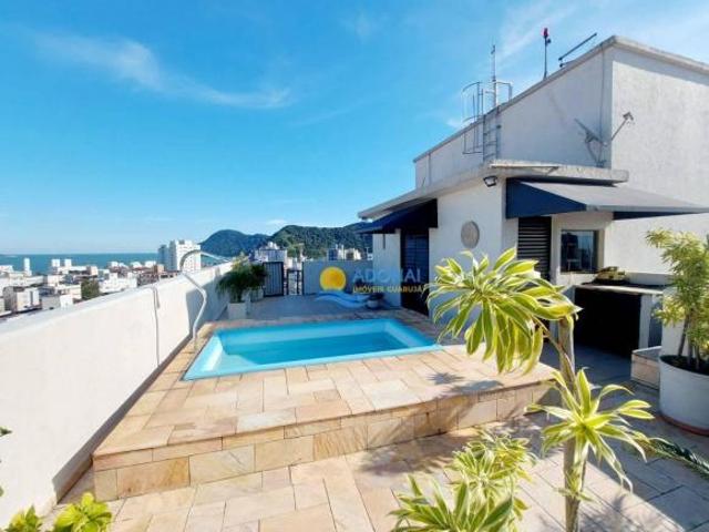 Cobertura próximo à praia com vista — Astúrias — Guarujá