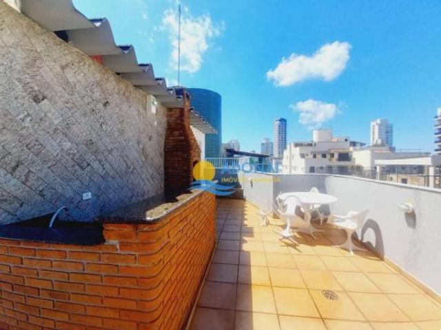 Cobertura próximo à praia com vista — Enseada — Guarujá