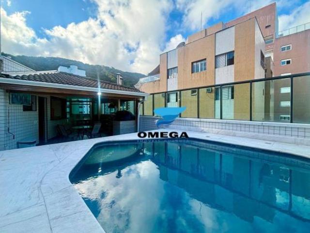 Cobertura Reformada à venda na praia das Pitangueiras no Guarujá I Omega Imoveis