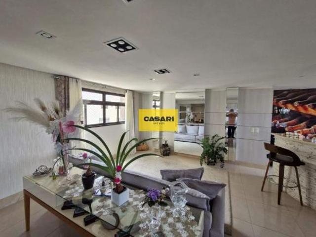 Cobertura residencial mobiliada com 267 m² em Rudge Ramos, São Bernardo do Campo – 3 suítes e varand
