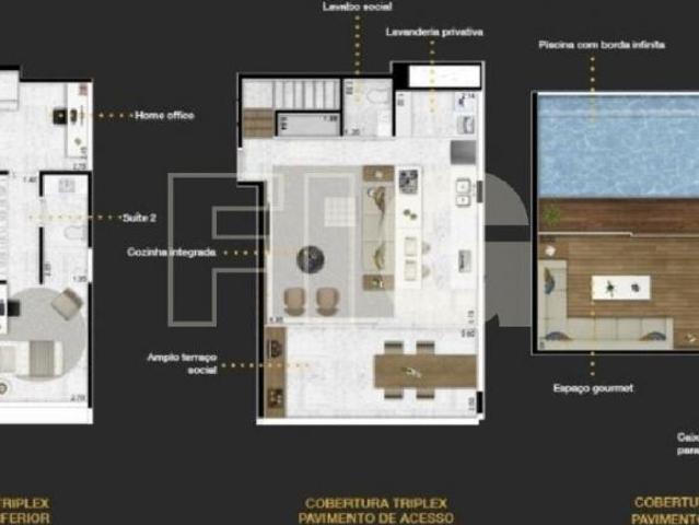 COBERTURA TRIPLEX ITAIM BIBI Venda 172 m² 2 Suítes 2 Vagas