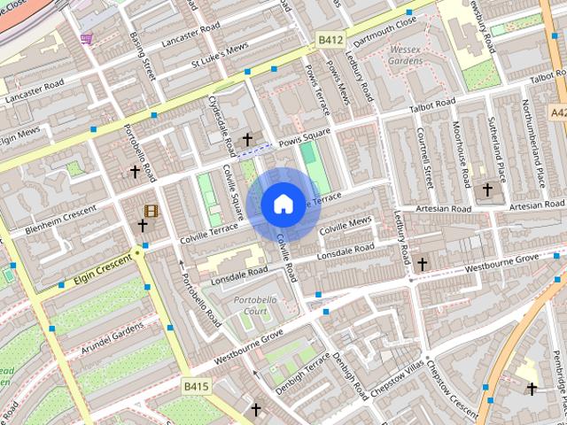 Colville Terrace, Notting Hill, UK, W11