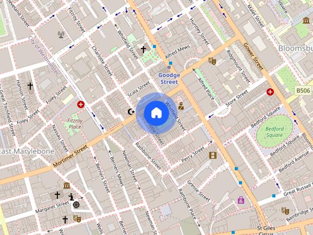 Colville Place, Fitzrovia, London, W1T