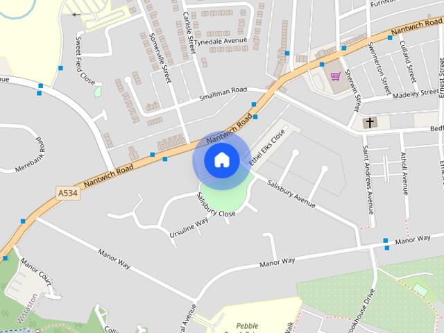 College Gate, Salisbury Close, CW2