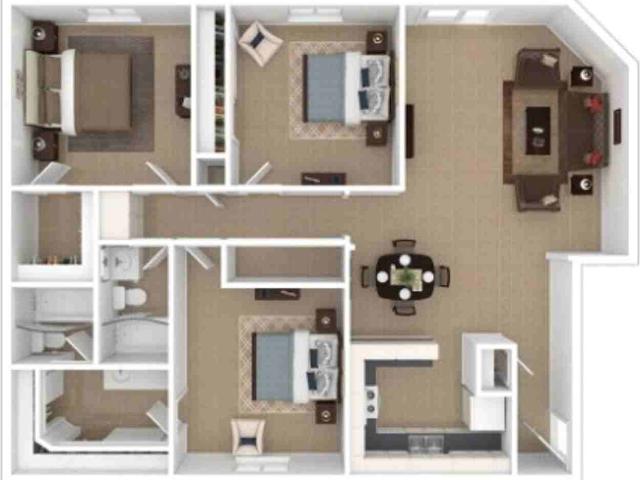 Colonial Arms Jamestown 3 Bedroom Apartment for Rent at 3110 Sw 27th Ave, Amarillo, TX 79109