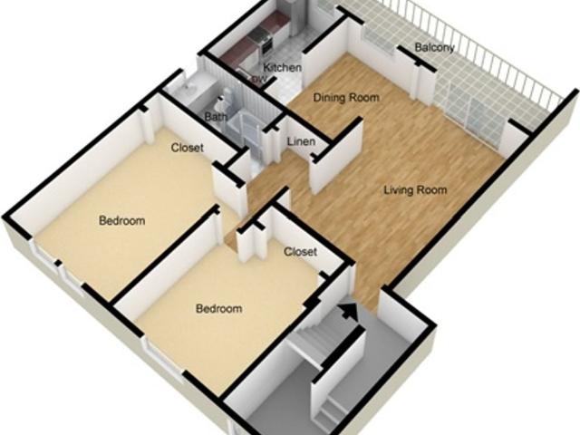 Colonial Point Apartments 2 Bedroom Apartment for Rent at 2555 Old Trevose Rd, Trevose, PA 19053