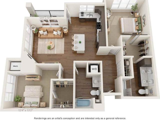 Colorado Commons 1 Bedroom Apartment for Rent at 143 N Wildwood St, Sun Prairie, WI 53590