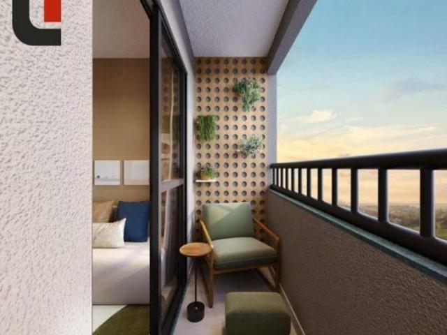 Cortese Apto 32m² 2 quartos, sacada e 1 vaga no Neoville