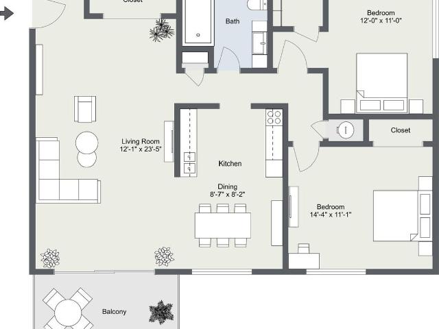 Cottonwood Apartments 1 Bedroom Apartment for Rent at 806 N 34th St, Council Bluffs, IA 51501