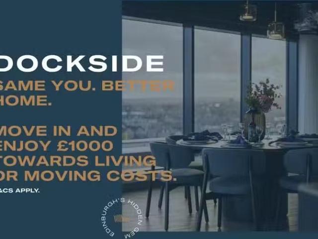 Cheap 2 BA 2 bedroom apartment for rent in Dockside, Edinburgh.