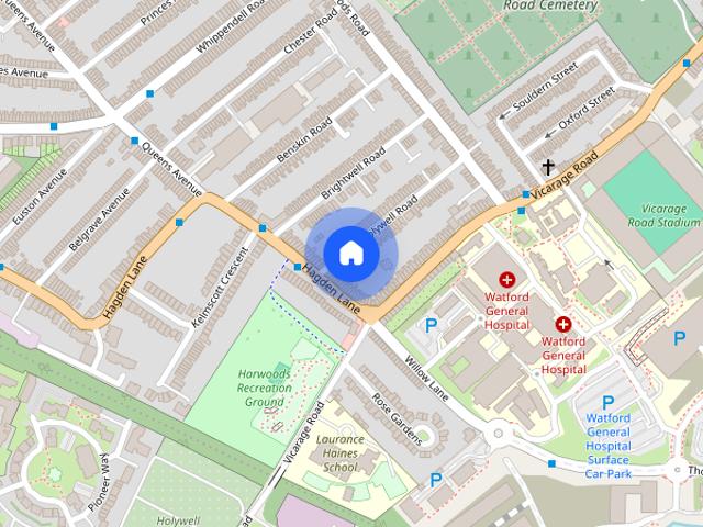 Close To Watford Hospital