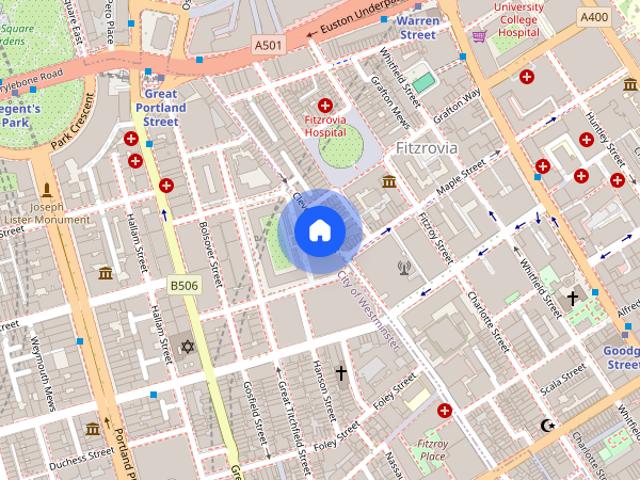 Cleveland Street, Fitzrovia, W1T