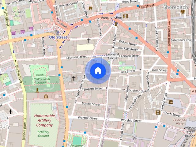 Clere Street, Shoreditch, London, EC2A
