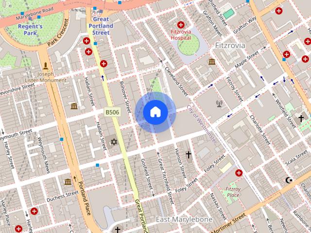 Clipstone Street, Fitzrovia, London, W1W