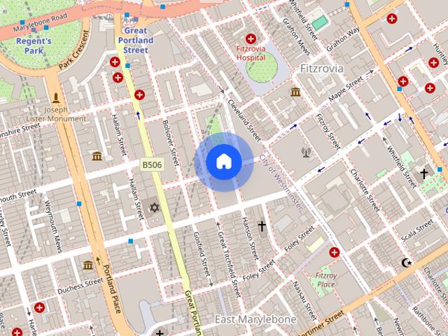 Clipstone Street, Fitzrovia, London, W1W