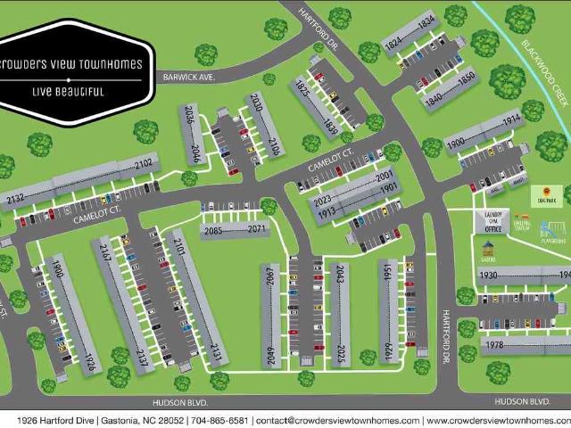Crowders View Townhomes 1 Bedroom Apartment for Rent at 1926 Hartford Drive, Gastonia, NC 28052