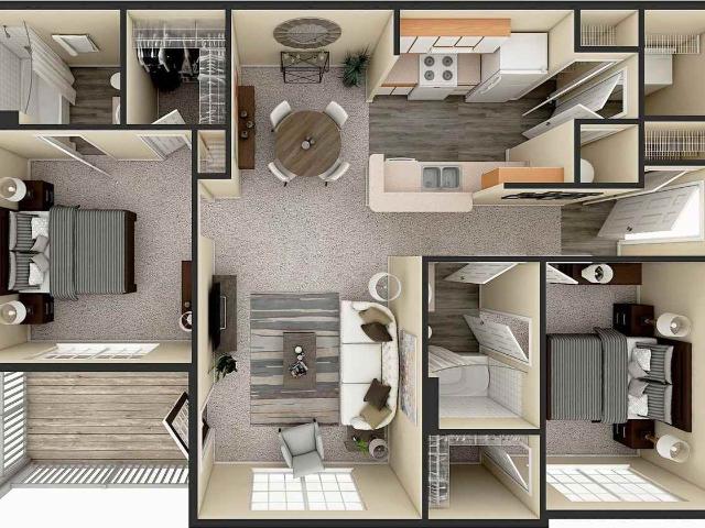 Crystal at Hamilton 1 Bedroom Apartment for Rent at 2423 Martin Luther King Jr Dr Sw, Atlanta, GA 30311 Florida Heights
