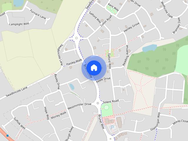 De Montfort Close, Church Gresley, Swadlincote, Derbyshire, DE11
