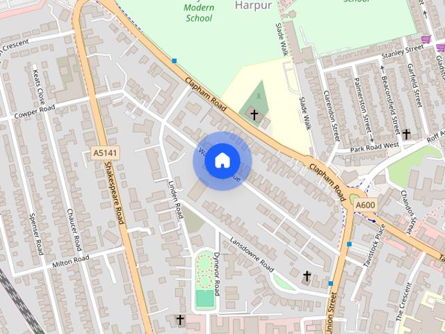 De Montfort Place, Warwick Avenue, MK40