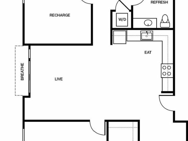 Denizen Apartments 2 Bedroom Apartment for Rent at 2323 Valley St, Oakland, CA 94612 Northgate Waverly
