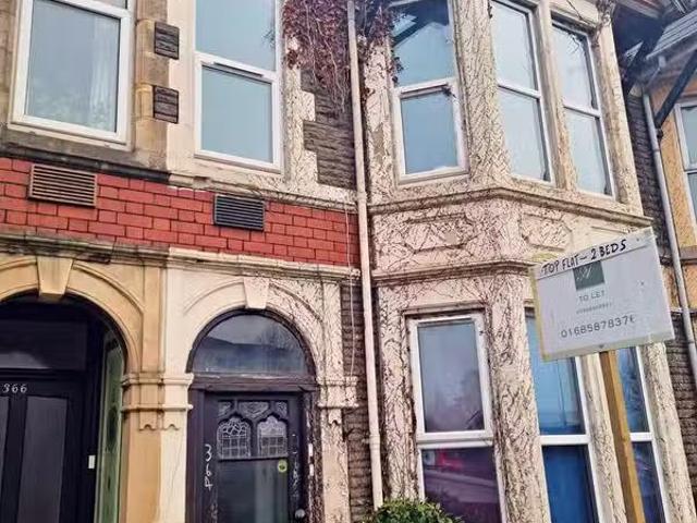 Nice 1 BA 2 bedroom flat for rent in North Road, Cardiff, CF14